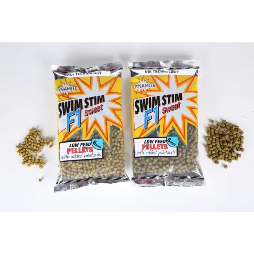 Пелети за хранене DYNAMITE BAITS Swim Stim F1 Sweet Pellets 900g • Топ ...